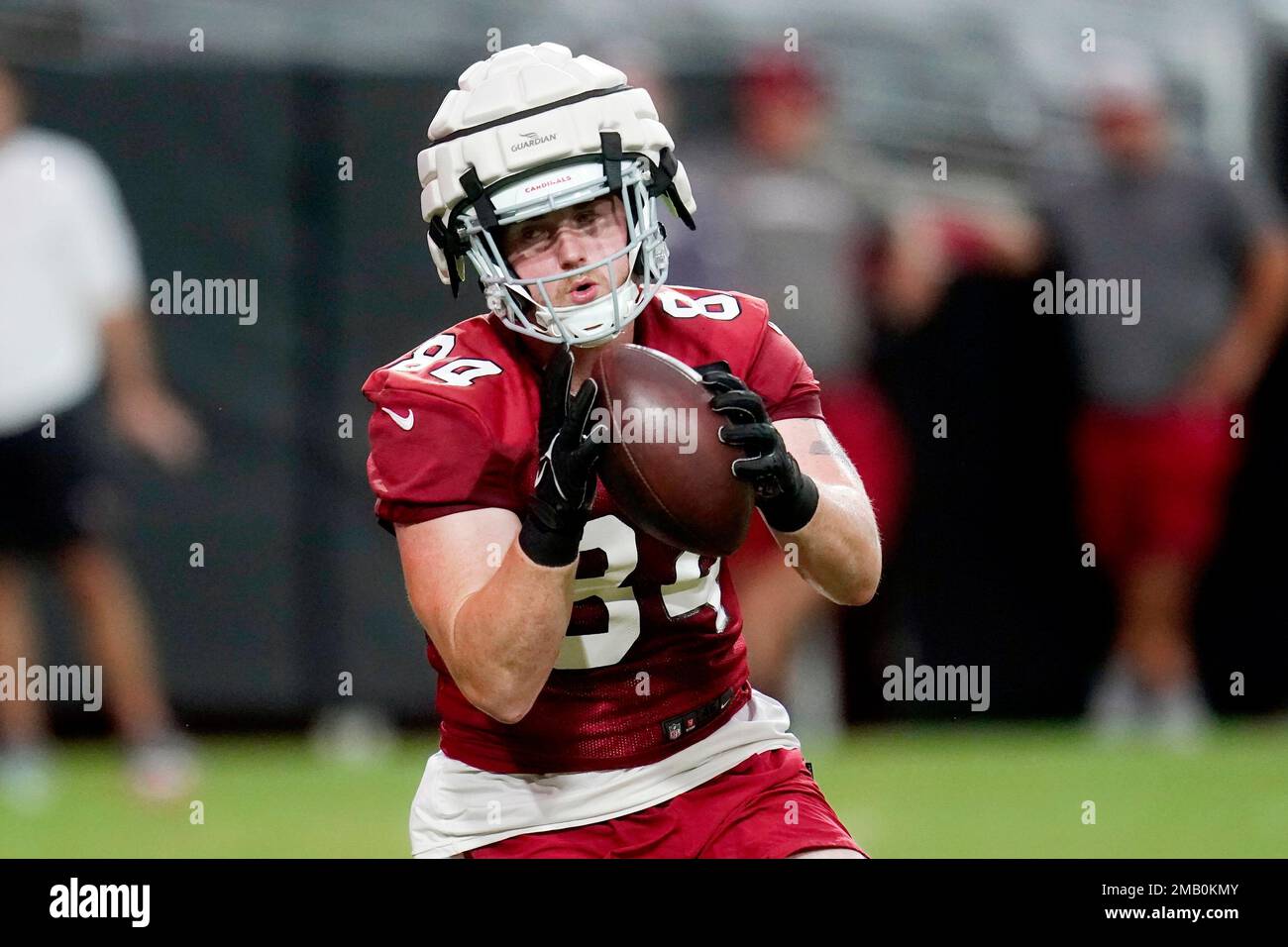 Arizona Cardinals tight end David Wells makes a catch as he takes part ...