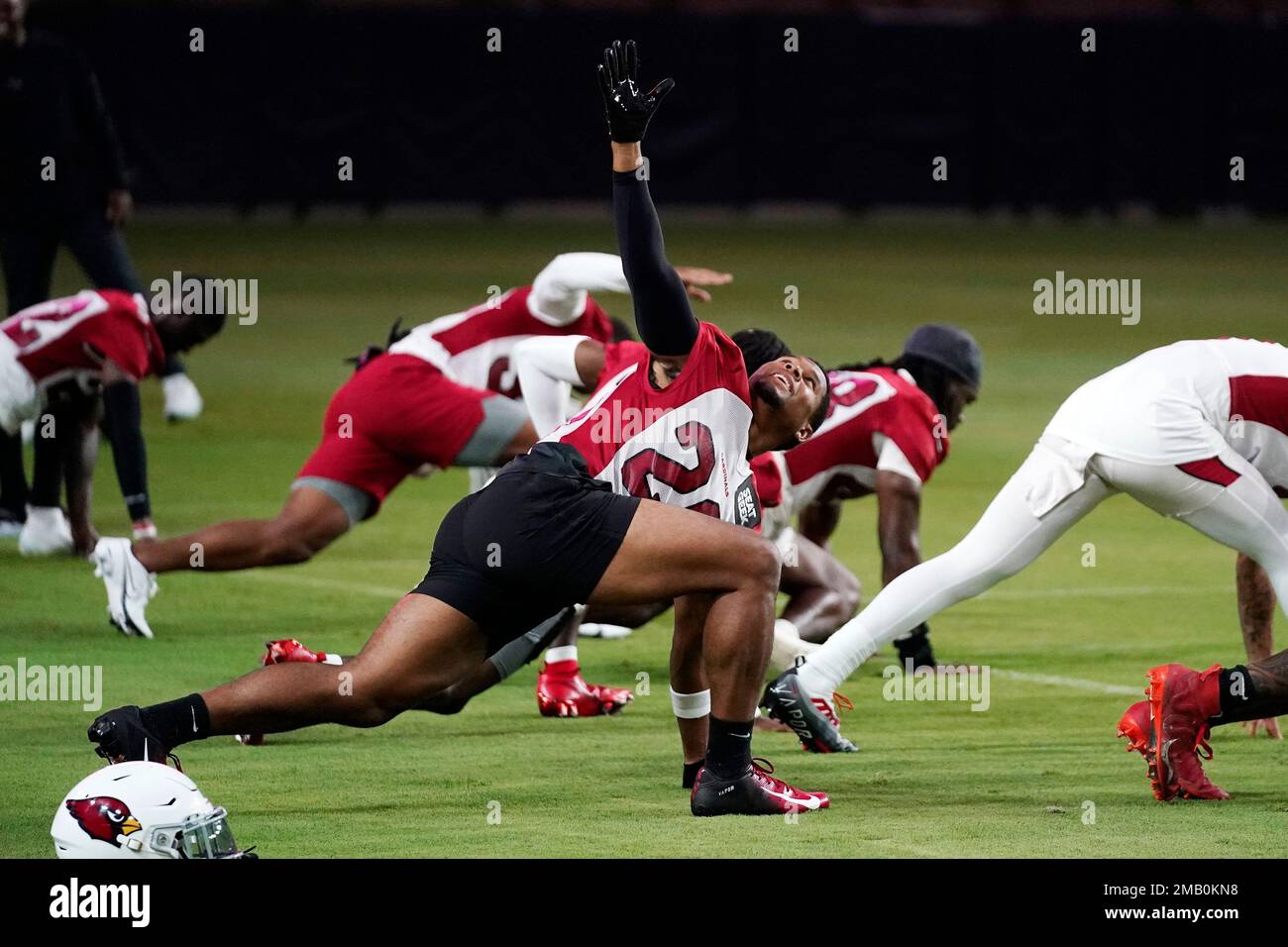 Arizona Cardinals safety Charles Washington takes part in drills during ...