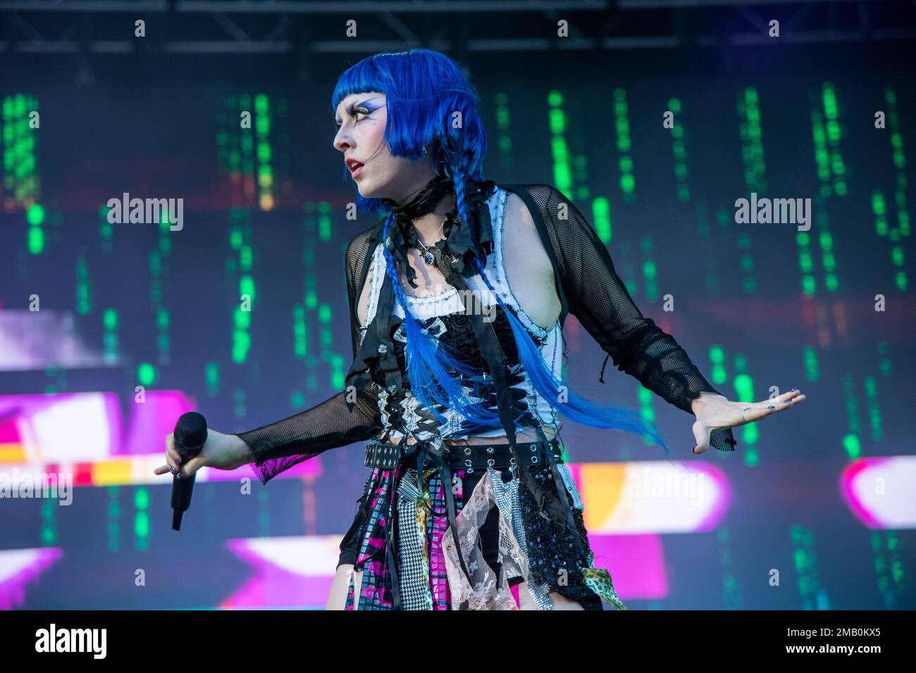 Ashnikko performs on day one of the Lollapalooza Music Festival on ...