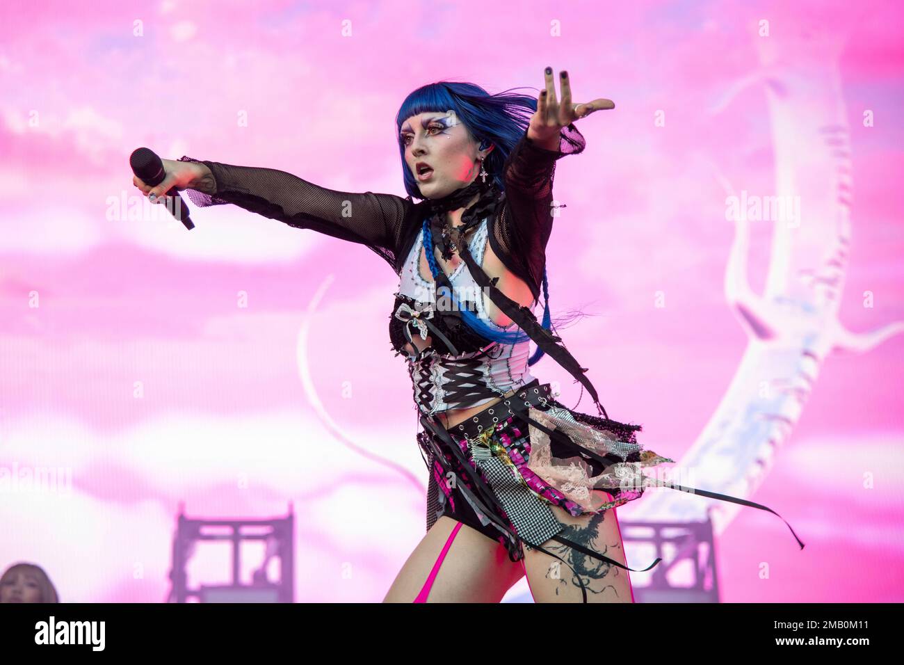 Ashnikko performs on day one of the Lollapalooza Music Festival on ...
