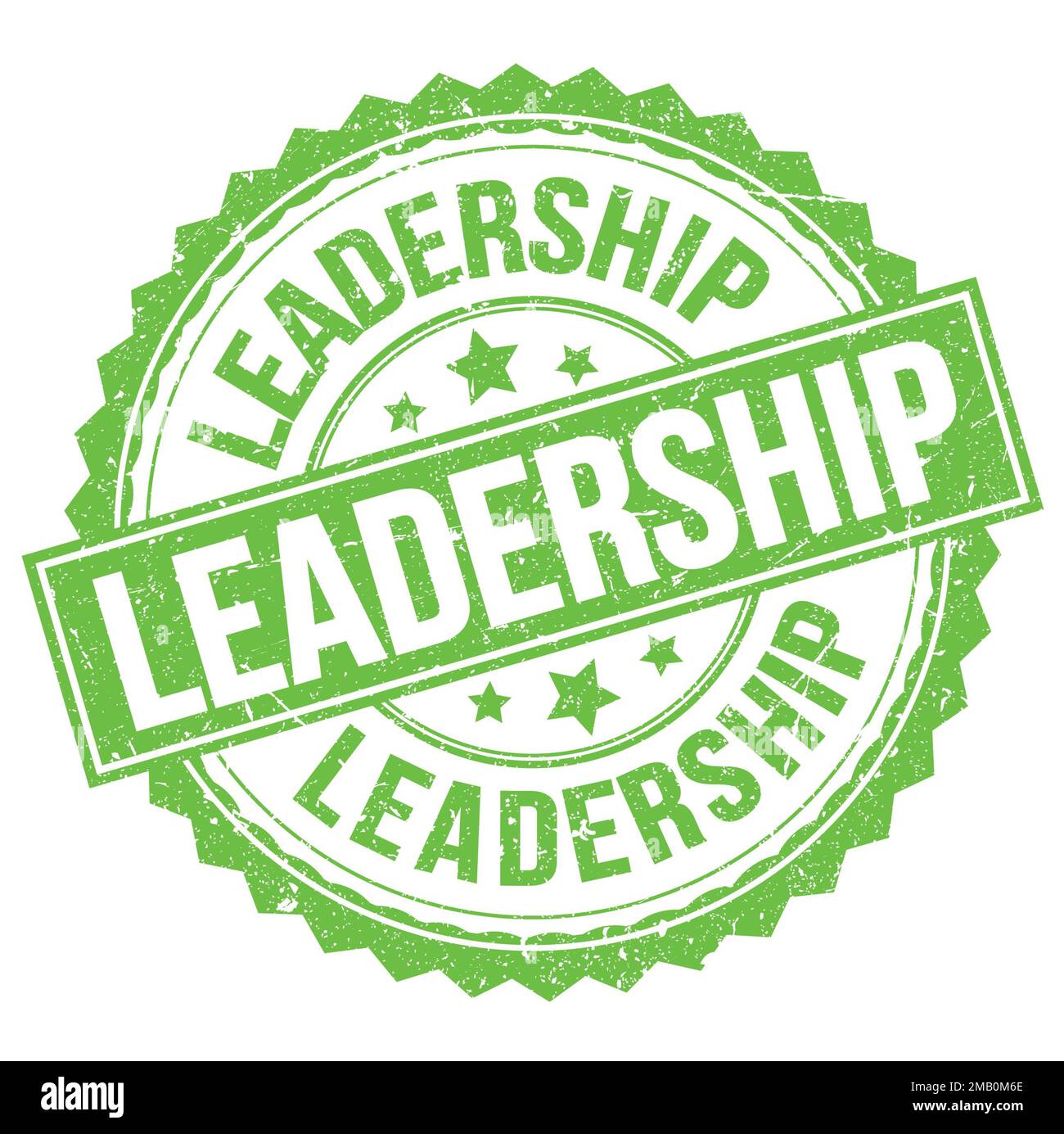 LEADERSHIP text written on green round stamp sign Stock Photo - Alamy