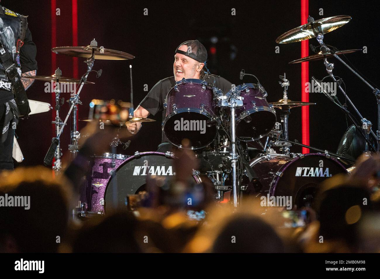 Lars Ulrich of Metallica performs on day one of the Lollapalooza Music ...