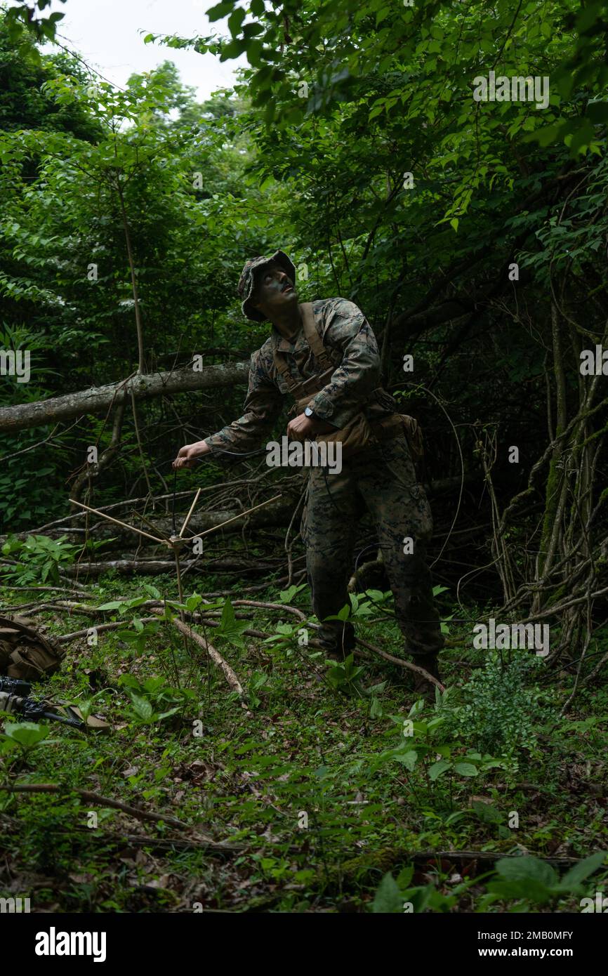 U.S. Marine Corps Lance Cpl. Garret Clark, a rifleman with 3d Battalion ...