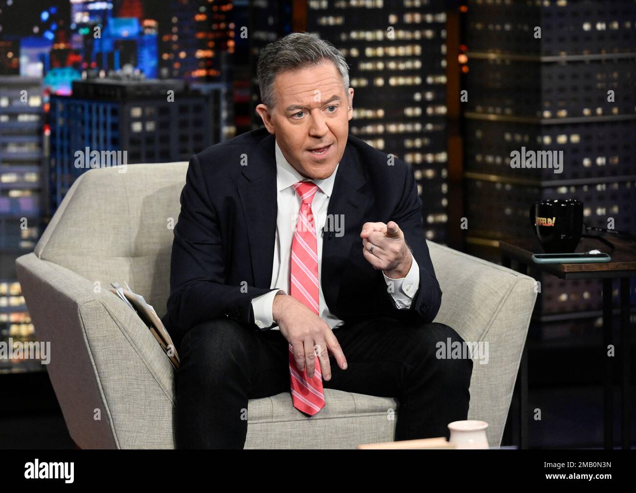 Television host Greg Gutfeld appears on FOX News Channel's late-night ...