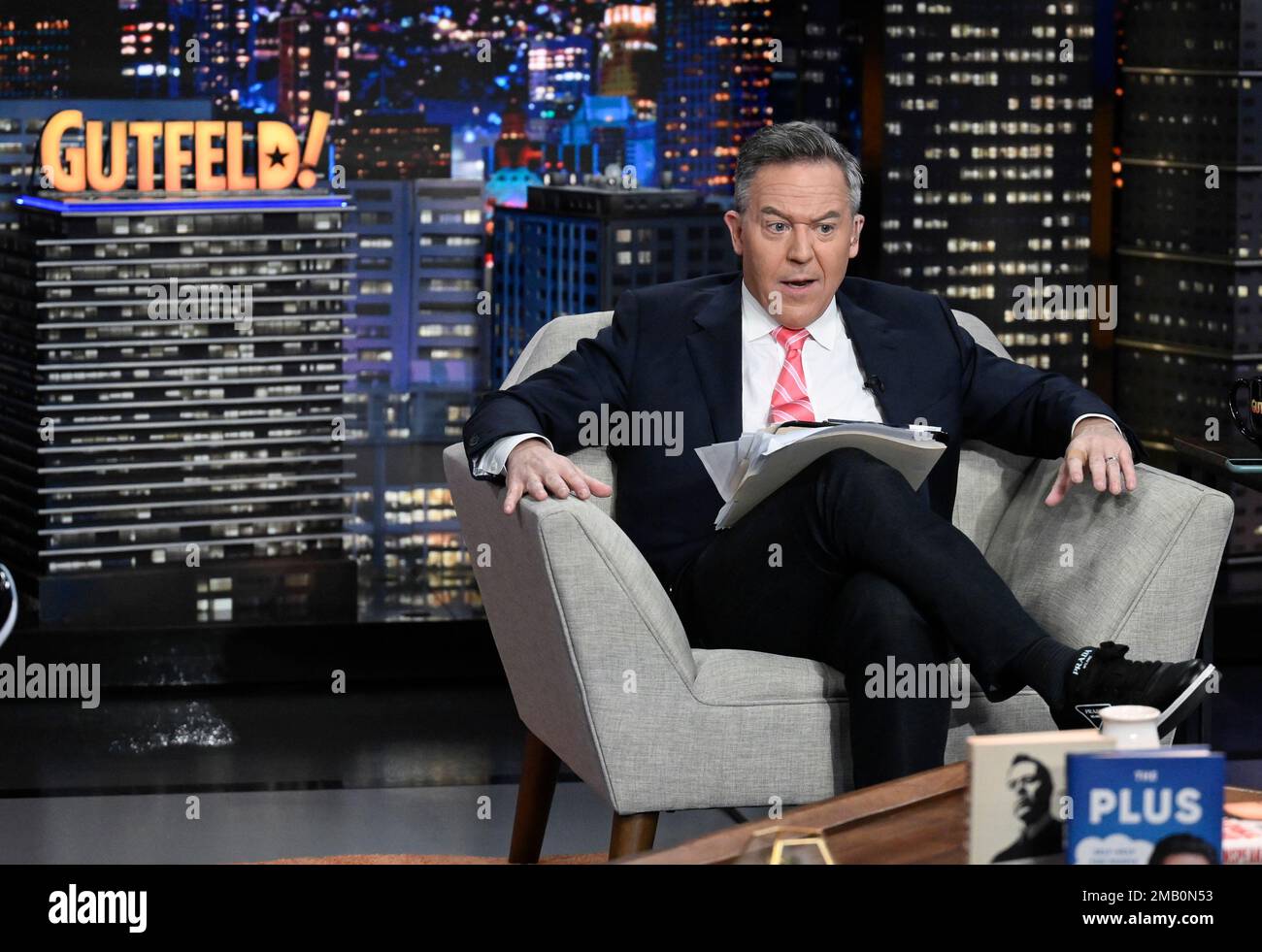 Television host Greg Gutfeld appears on FOX News Channel's late-night ...