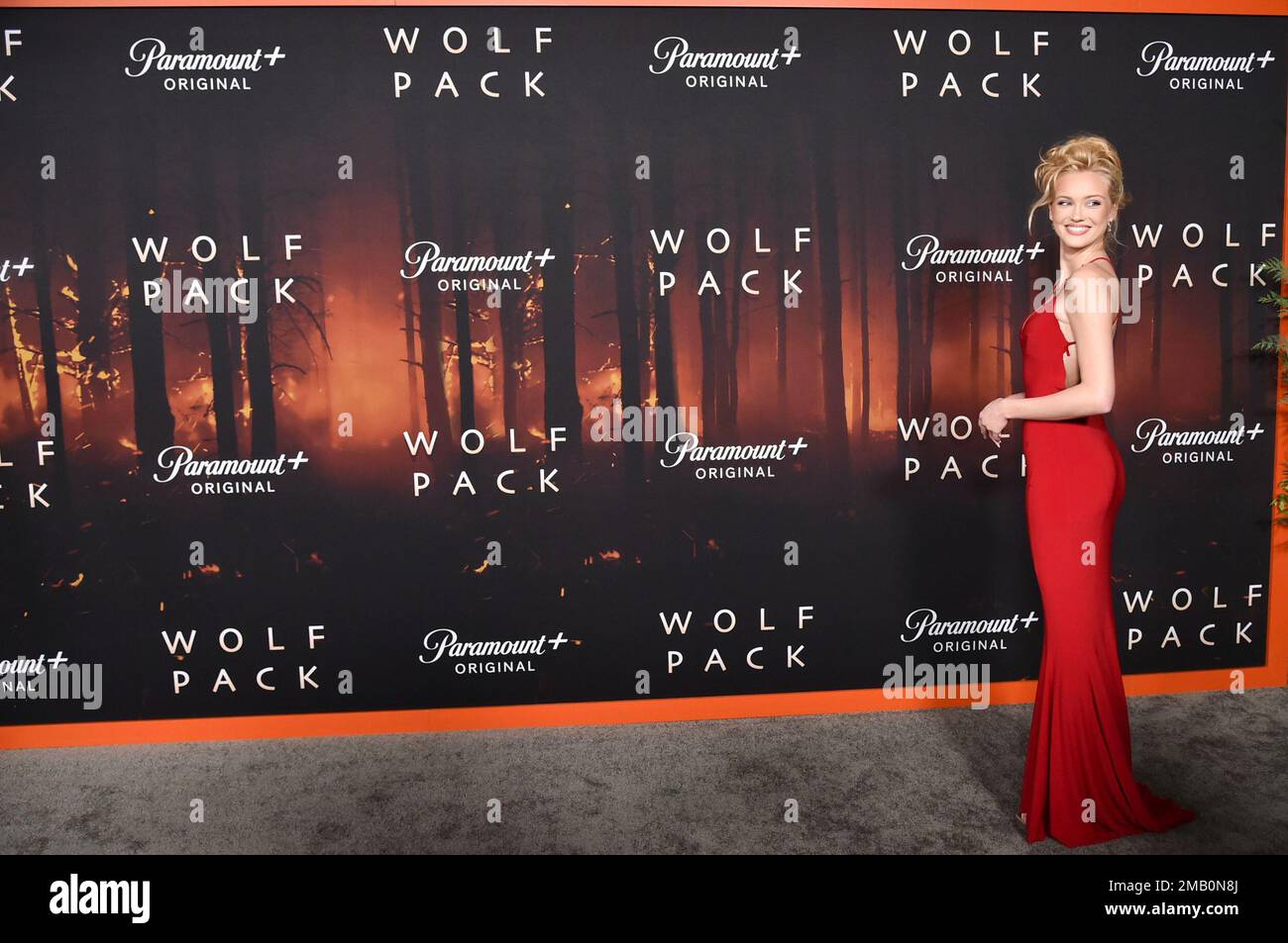 Chloe Rose Robertson arrives at the premiere of "Wolf Pack" on Thursday ...