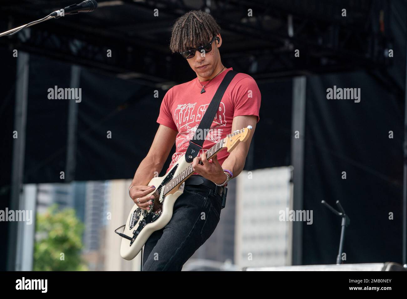 Josh Jenkinson of the band Inhaler performs on day one of the ...