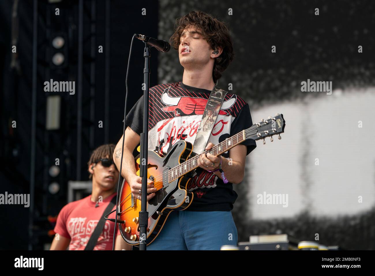 Elijah Hewson of the band Inhaler performs on day one of the ...