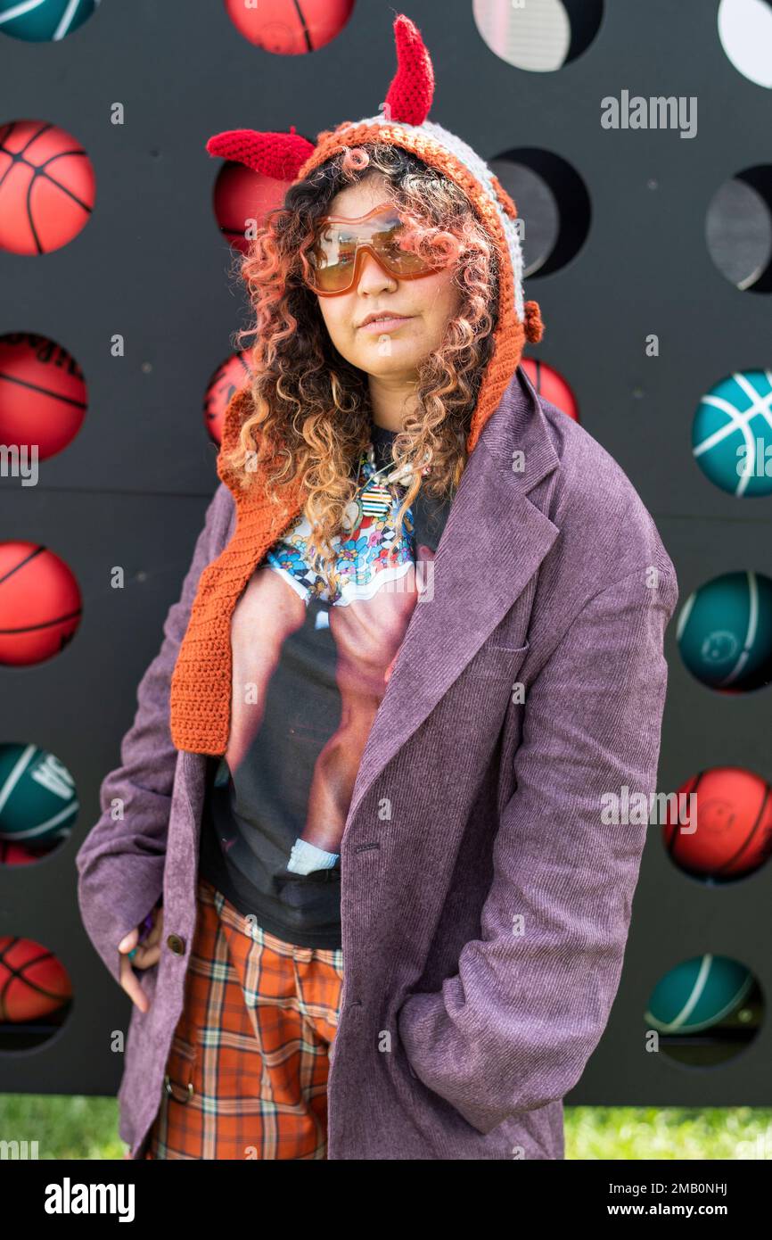 Remi Wolf poses for a portrait on day one of the Lollapalooza Music ...