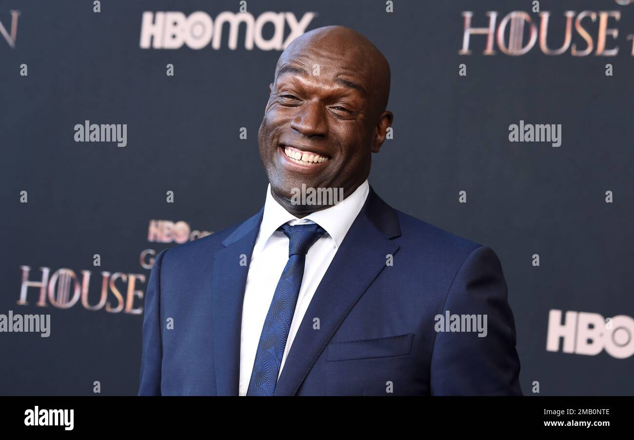 Steve Toussaint arrives at the premiere of "House of the Dragon" on ...