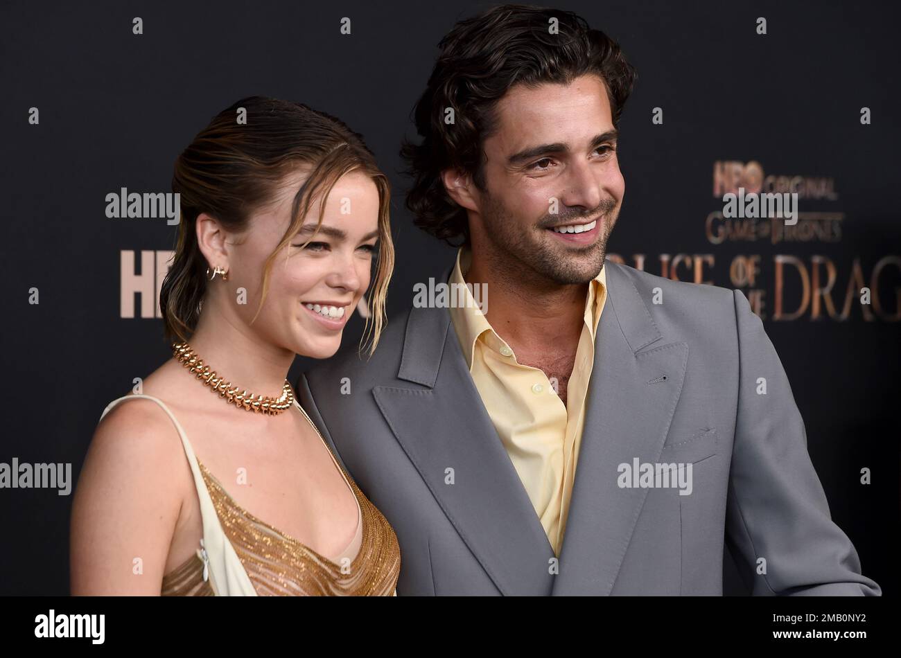 Milly Alcock and Fabian Frankel arrive at the premiere of "House of the ...