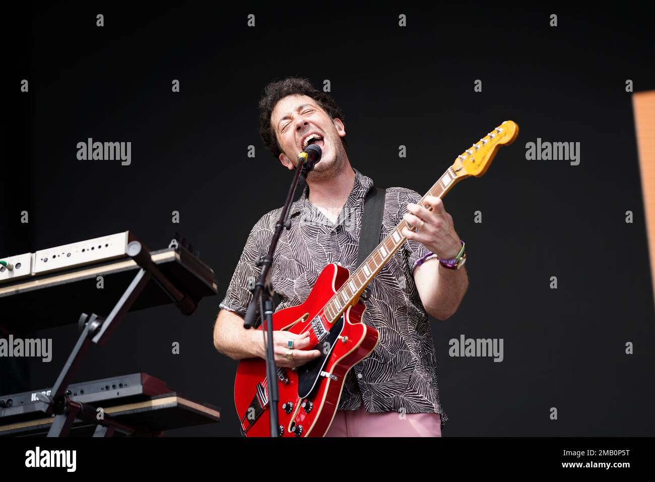 Matthew Murphy of The Wombats performs on day one of the Lollapalooza ...