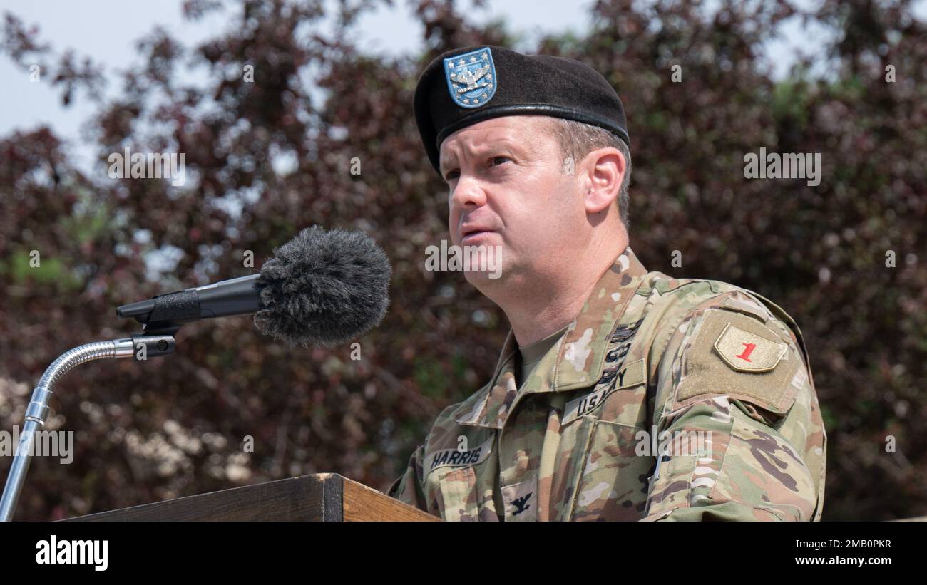 Col. Brian Harris, the 2nd Armored Brigade Combat Team commander ...