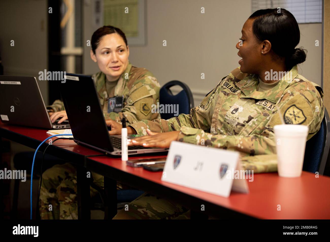 Staff. Sgt. Yamintina Tejada and Sgt. 1st Class Kimara Guillaume (left ...