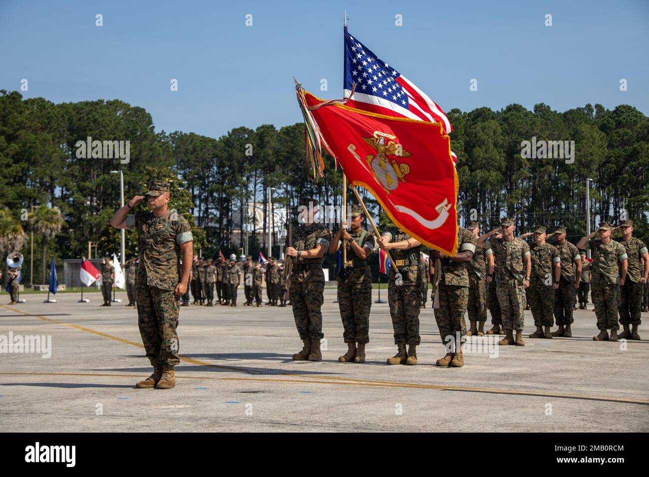U.S. Marine Corps. Sgt. Maj. Artie Martinez, outgoing sergeant major ...