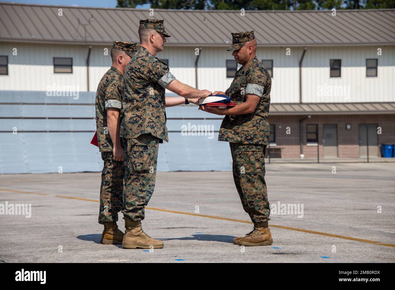 U.S. Marine Corps. Sgt. Maj. Artie Martinez, outgoing sergeant major ...