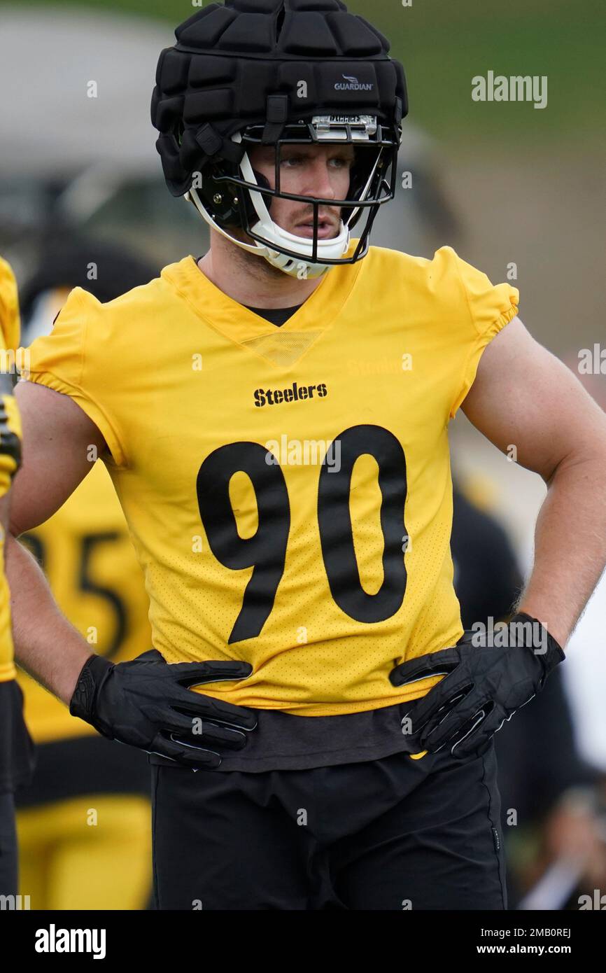 Pittsburgh Steelers linebacker T.J. Watt goes through drills during ...