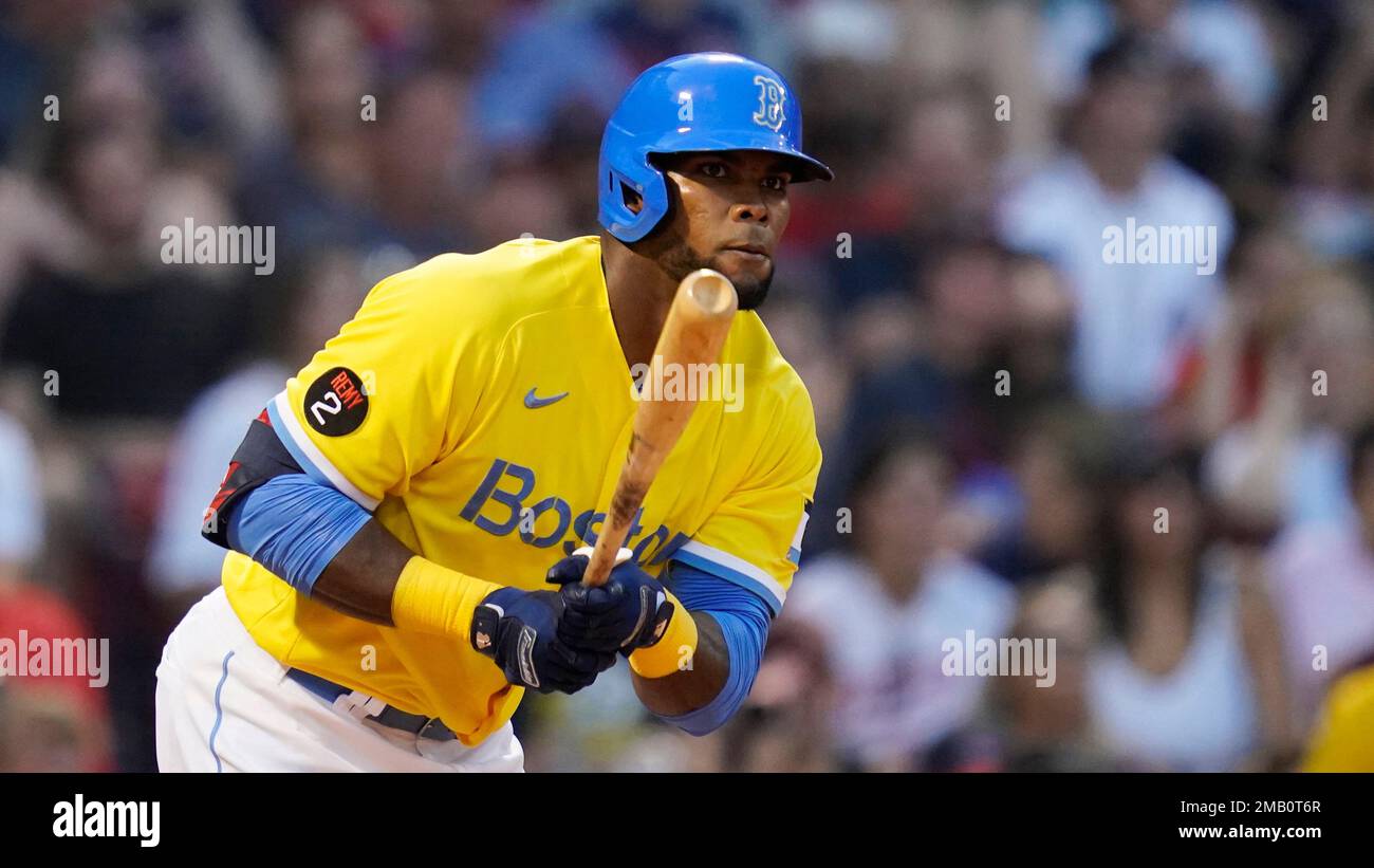Boston Red Sox first baseman Franchy Cordero during a baseball game at ...