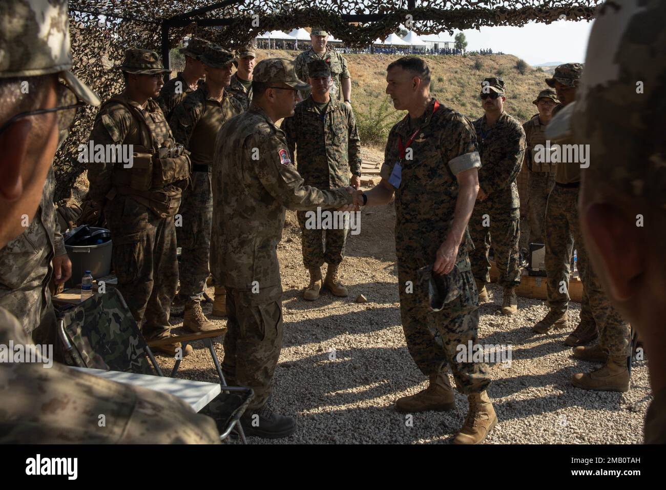 U.S. Marine Corps Maj. Gen. Francis Donovan, commanding general of the ...