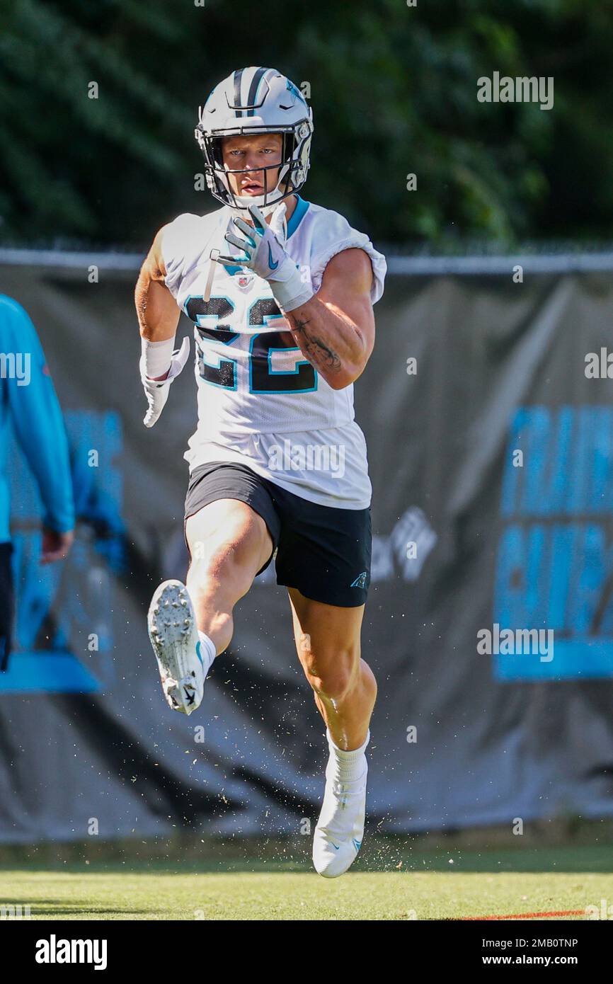 Carolina Panthers running back Christian McCaffrey runs during the NFL ...