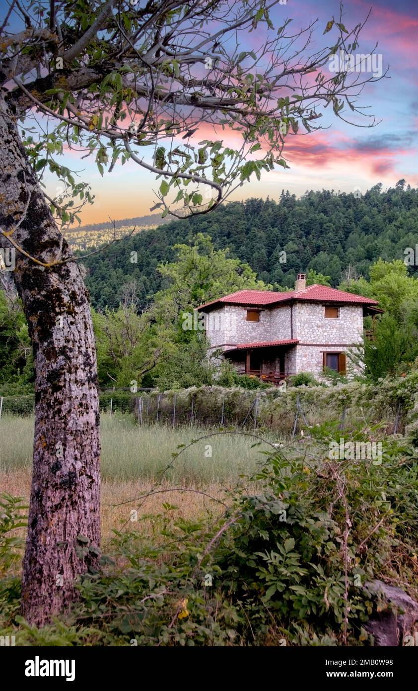 Greece traditional farm house hi-res stock photography and images - Alamy