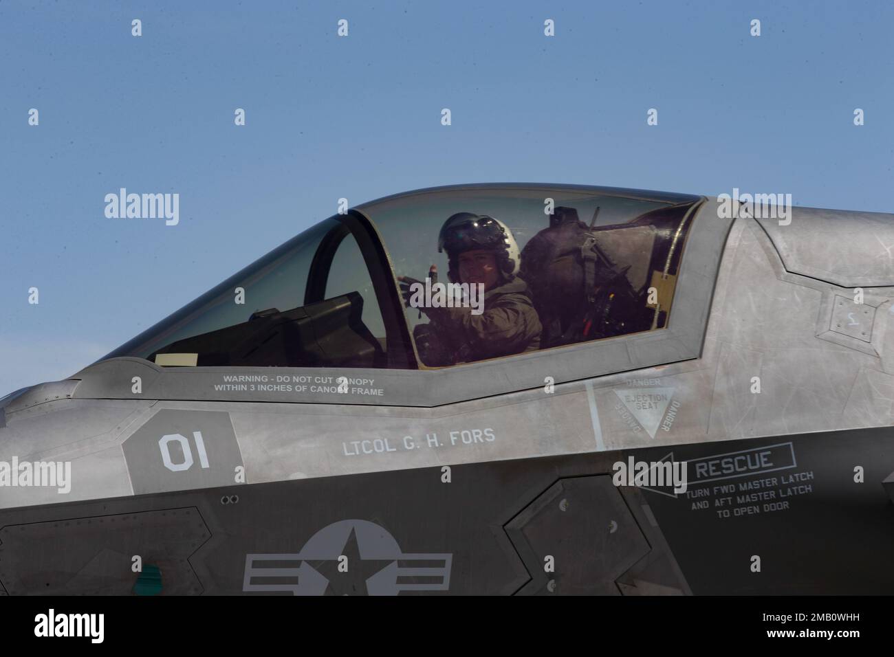 U.S. Marine Corps Maj. Jason Rea, an F-35B Lightning II pilot with ...