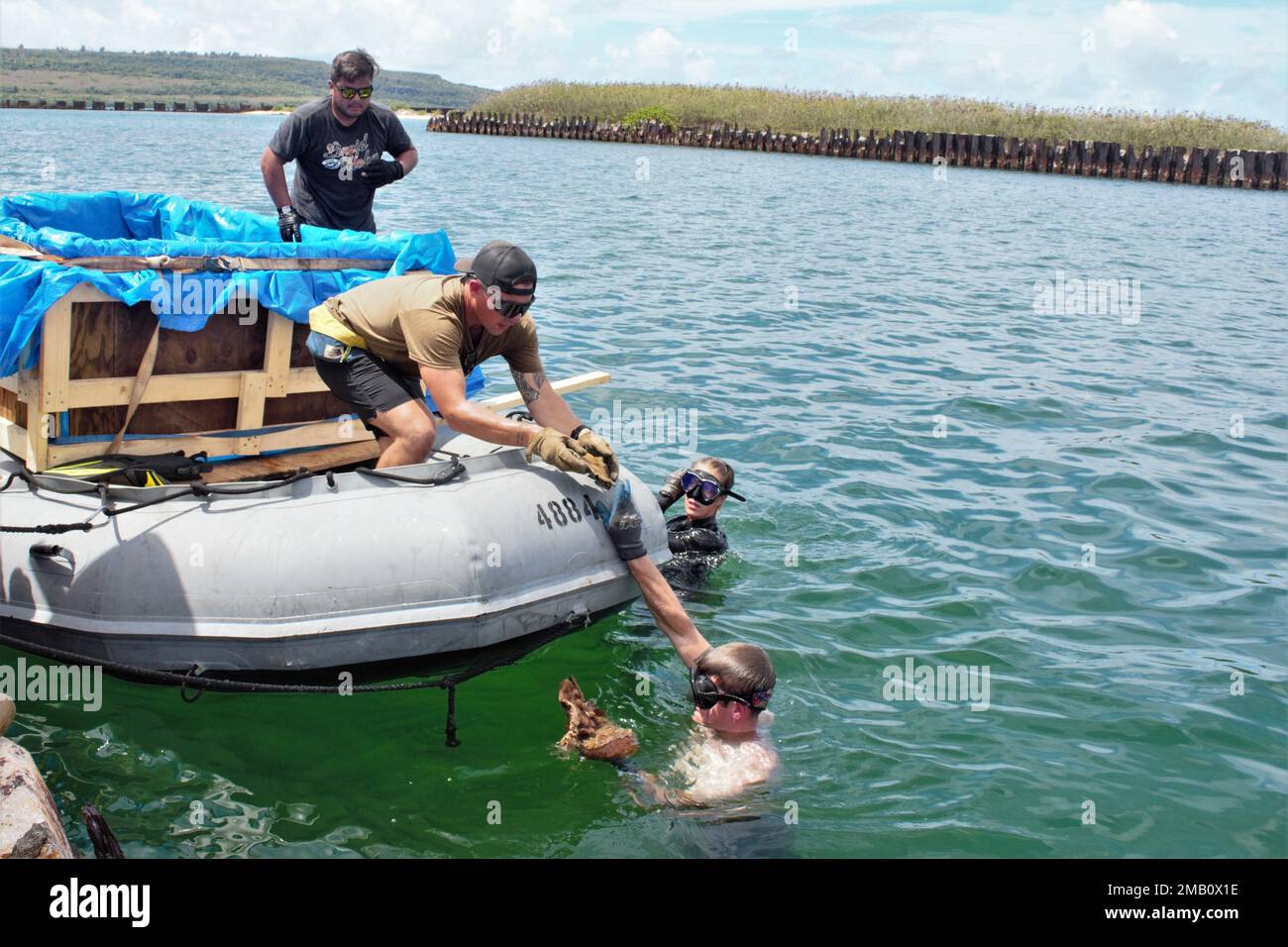 TINIAN, NORTHERN MARIANA ISLANDS (Jun. 9, 2022) Members from Underwater ...