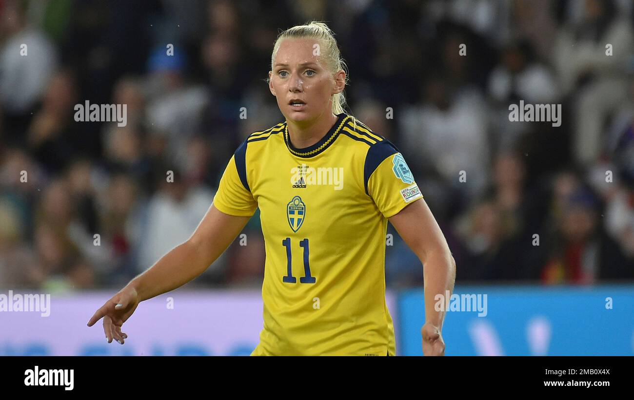 Sweden's Stina Blackstenius during the Women Euro 2022 semi final ...