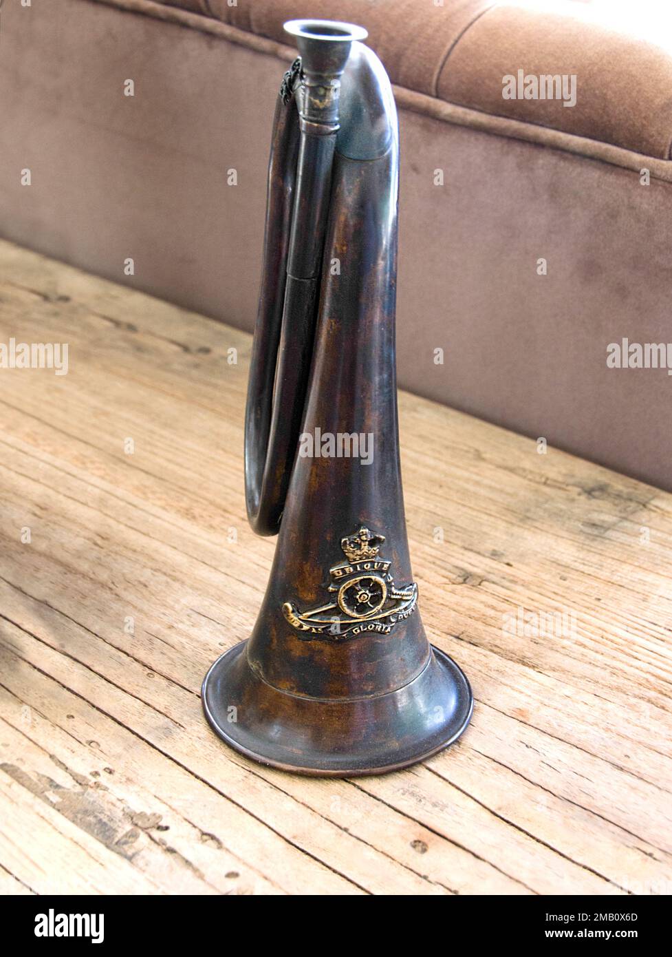 antique brass musical old horn Stock Photo - Alamy