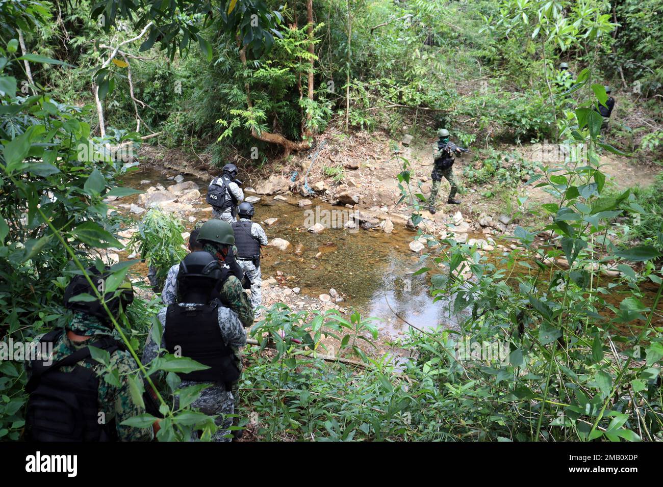 Philippine Coast Guard Special Operations Force members and their ...