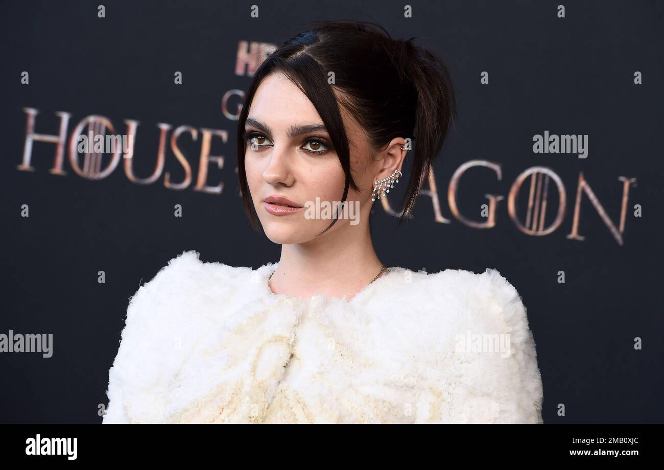 Emily Carey, who plays a young Alicent Hightower, poses at the premiere ...