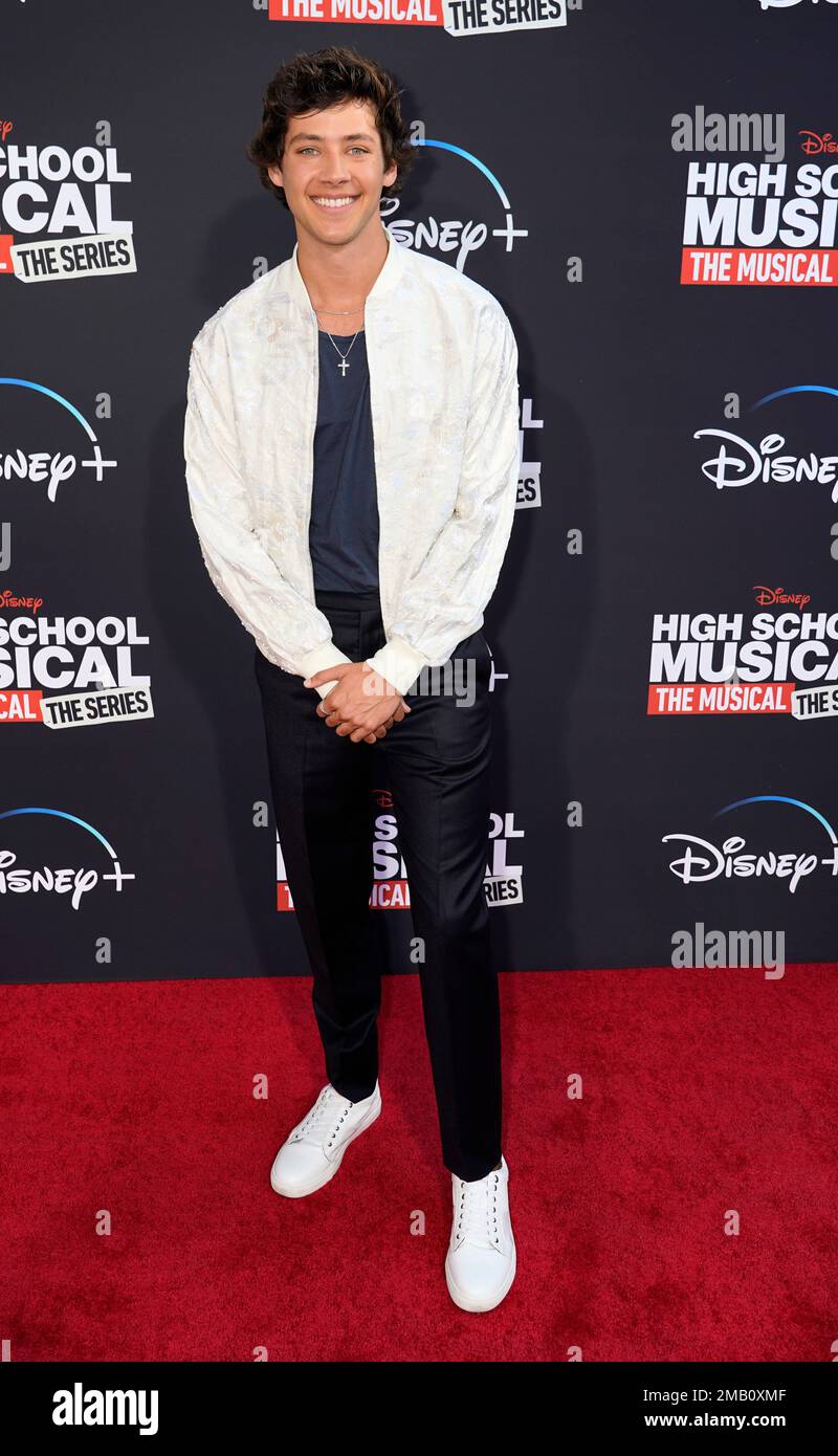 Matt Cornett poses at the season three premiere of the Disney ...
