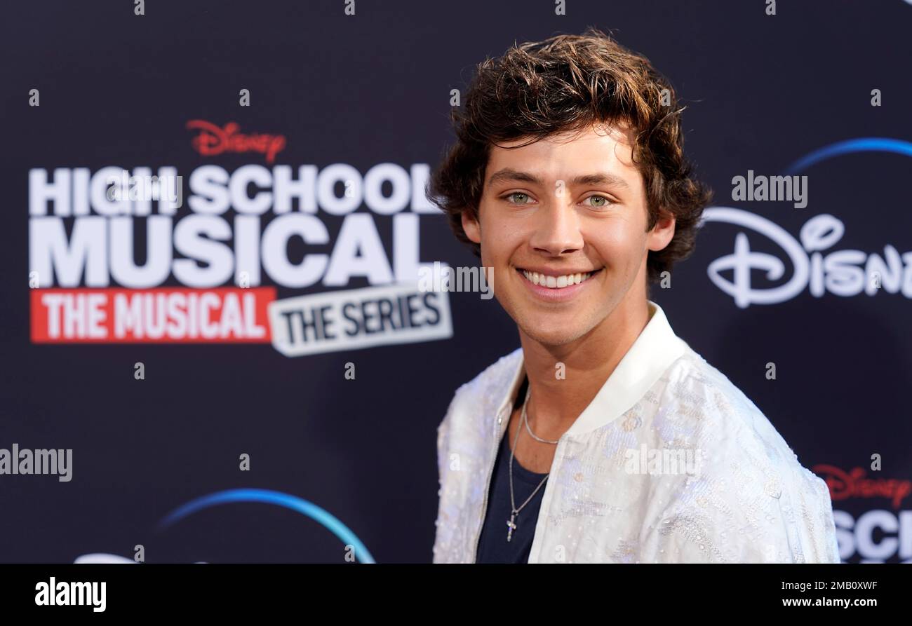 Matt Cornett poses at the season three premiere of the Disney ...