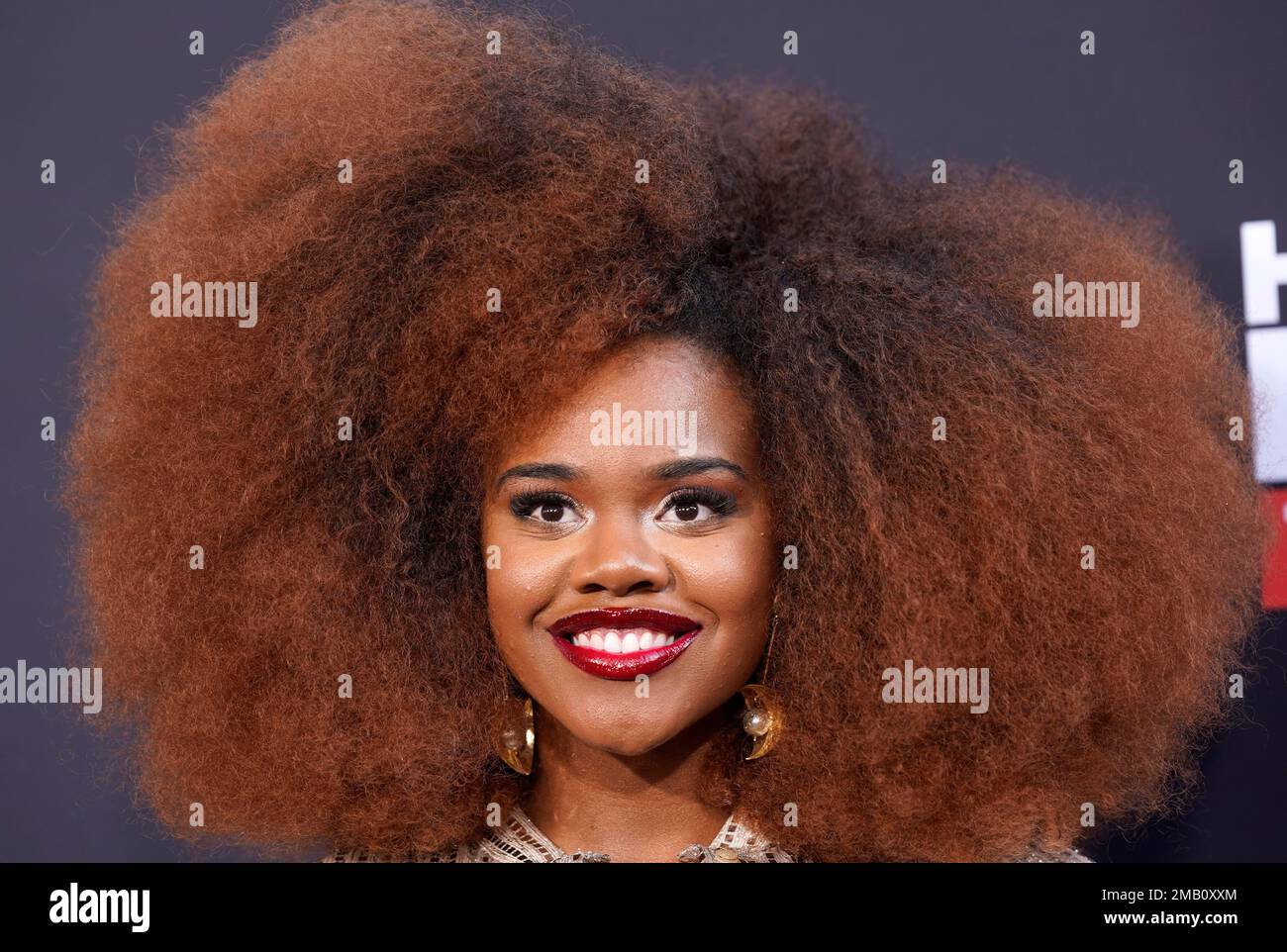 Dara Renee poses at the season three premiere of the Disney + streaming ...