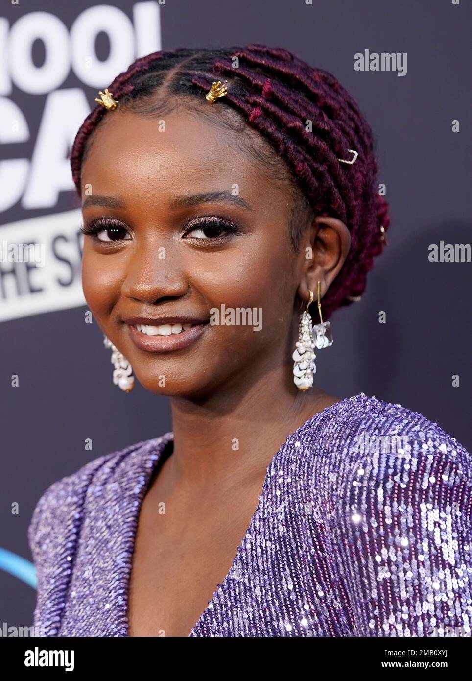 Aria Brooks poses at the season three premiere of the Disney ...