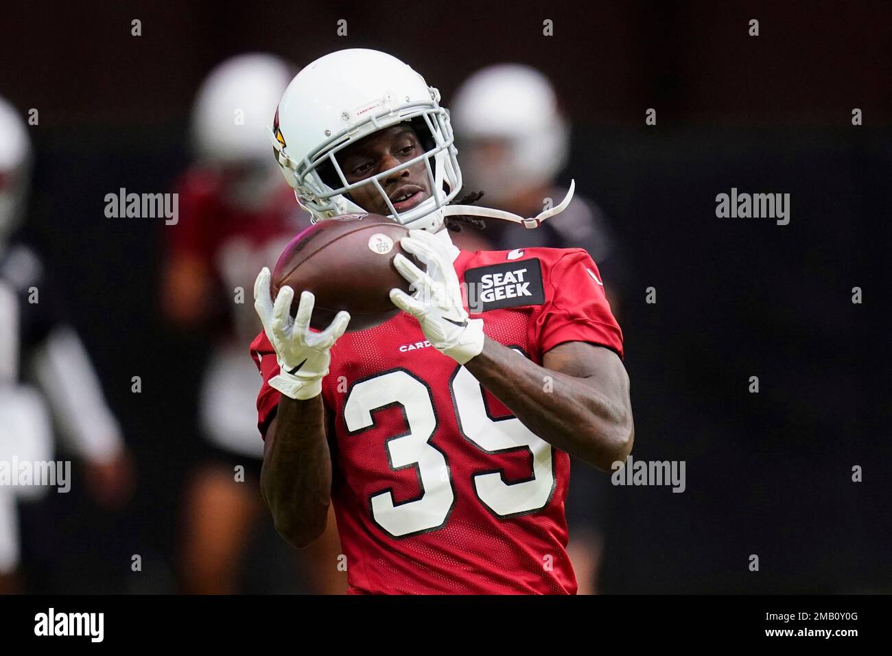 Arizona Cardinals wide receiver Christian Blake makes a catch as he ...