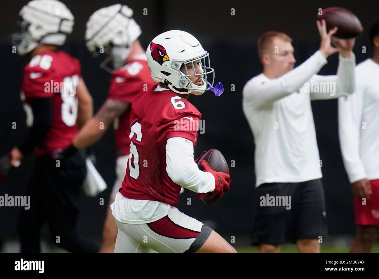 Arizona Cardinals running back James Conner runs with the ball after ...