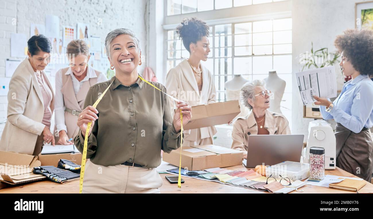 Fashion designer portrait, ecommerce delivery and people teamwork on ...