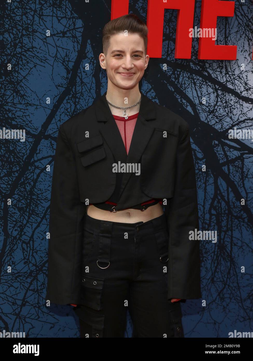 Actor Theo Germaine attends the premiere of "They/Them" at Studio 525 ...