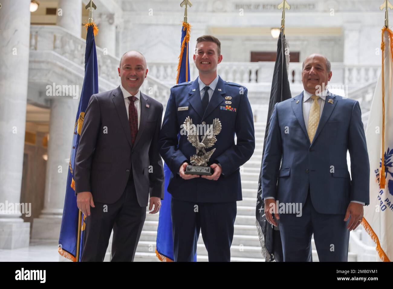 Gov. Spencer Cox, left, and Mr. Gary Harder, Utah Department of ...