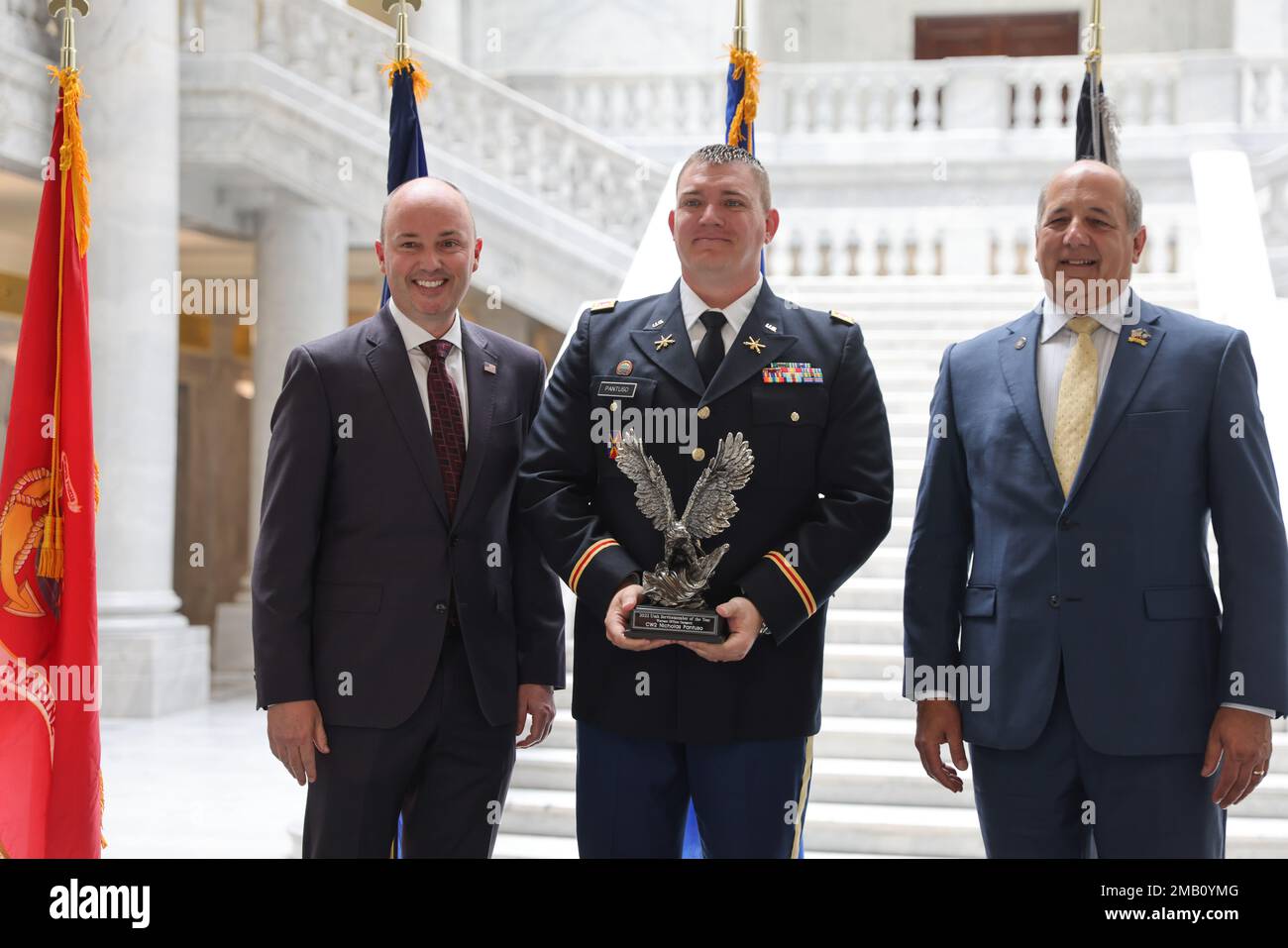 Gov. Spencer Cox, left, and Mr. Gary Harder, Utah Department of ...