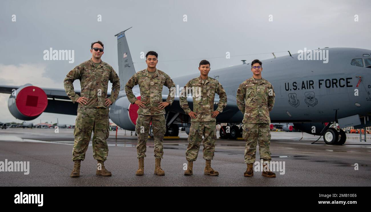 U.S. Air Force crew chiefs assigned to the 6th Aircraft Maintenance ...