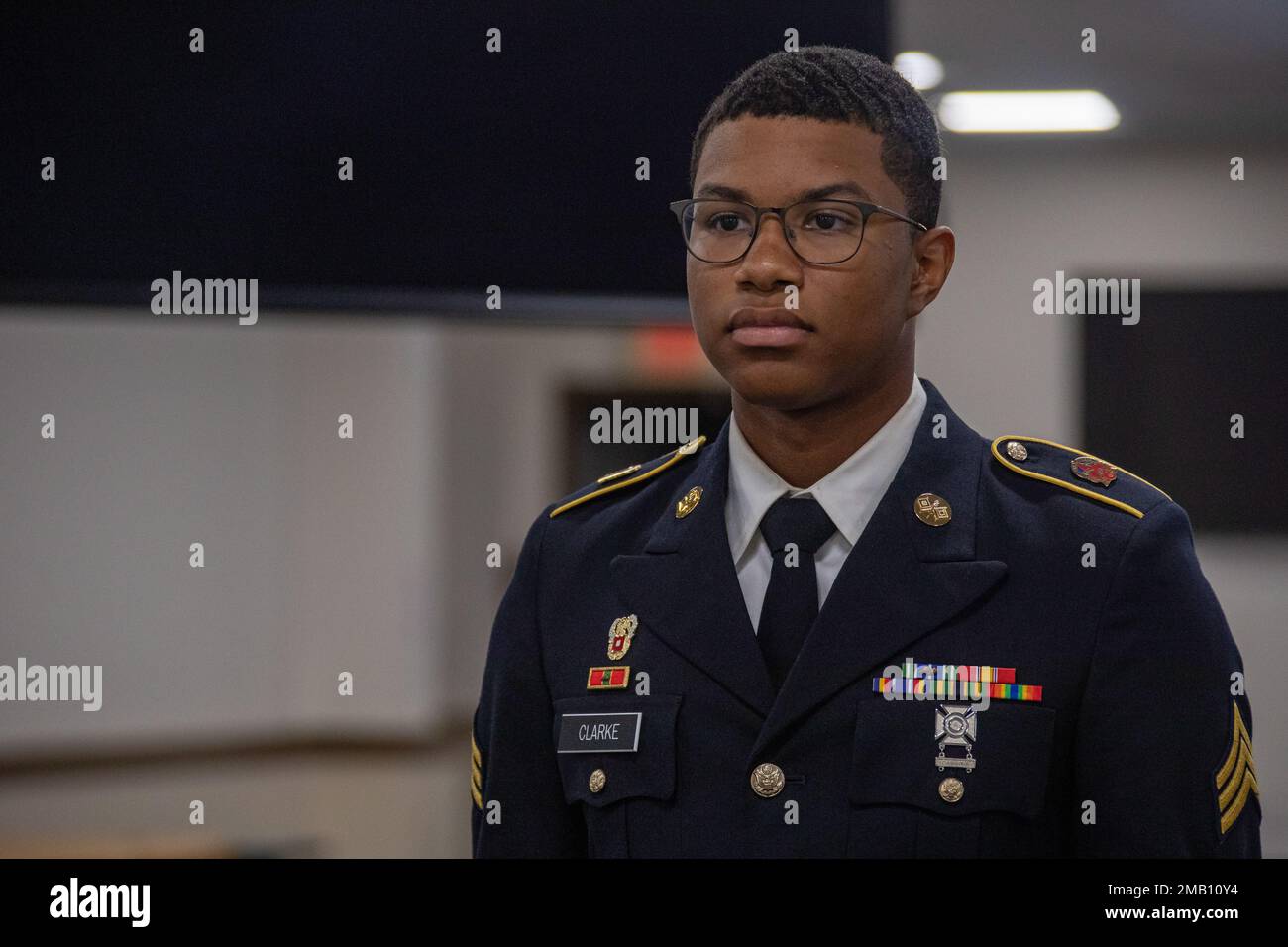 Sgt. Elijah Clarke, a multichannel transmission systems operator ...