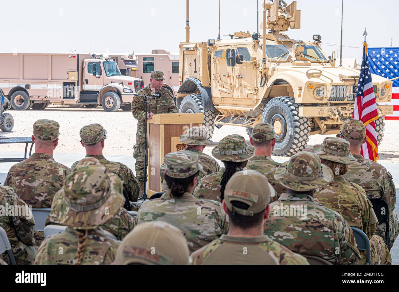 U.S. Air Force Brig. Gen. William Betts, commander of the 378th Air ...