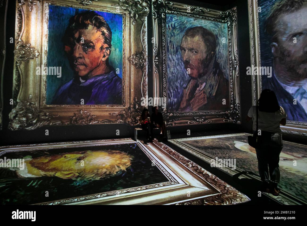 The Van Gogh Live 8K multimedia exhibition, featuring projections of ...