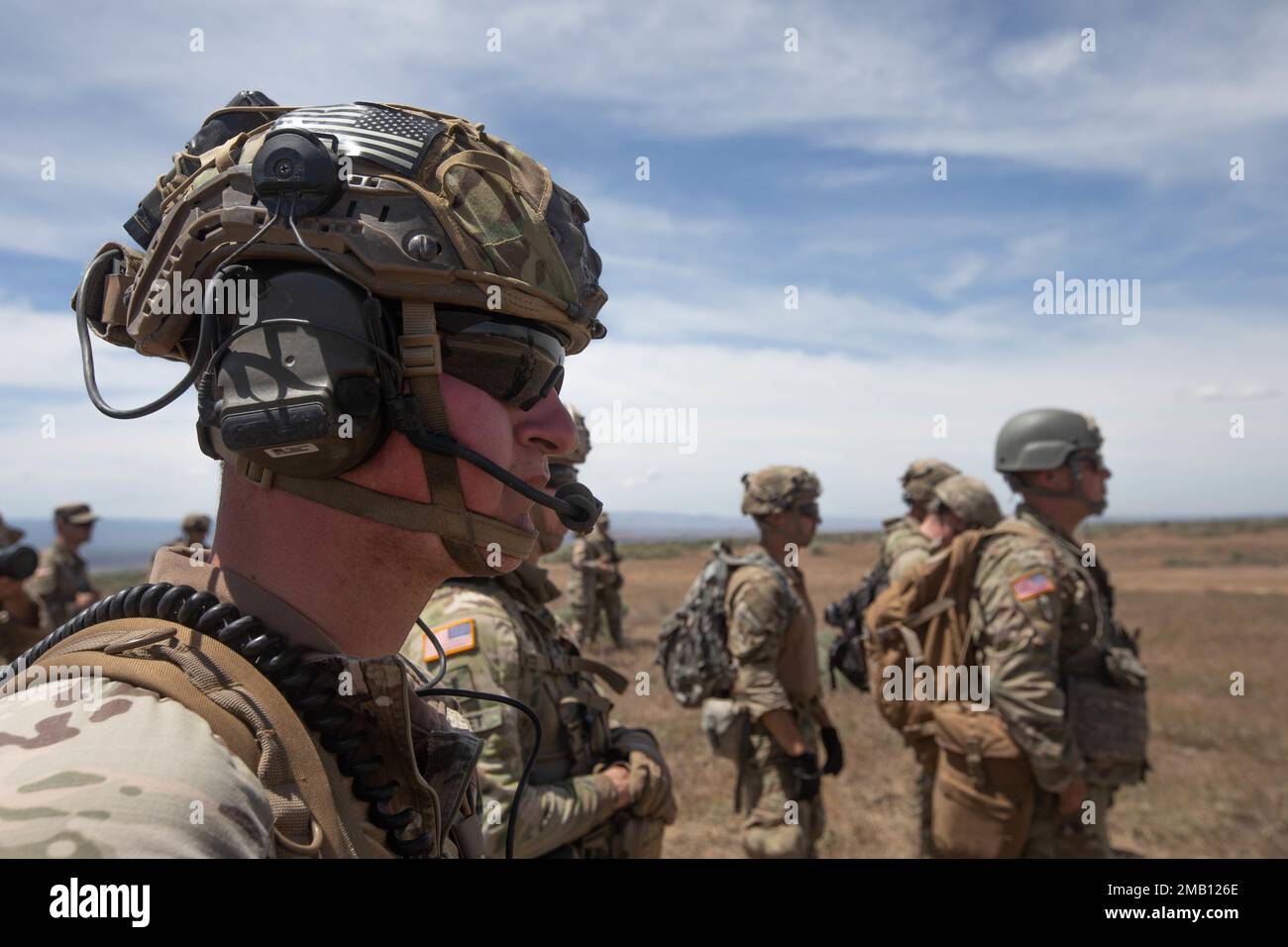 Forward observers await UH-60 helicopters for transport to new ...