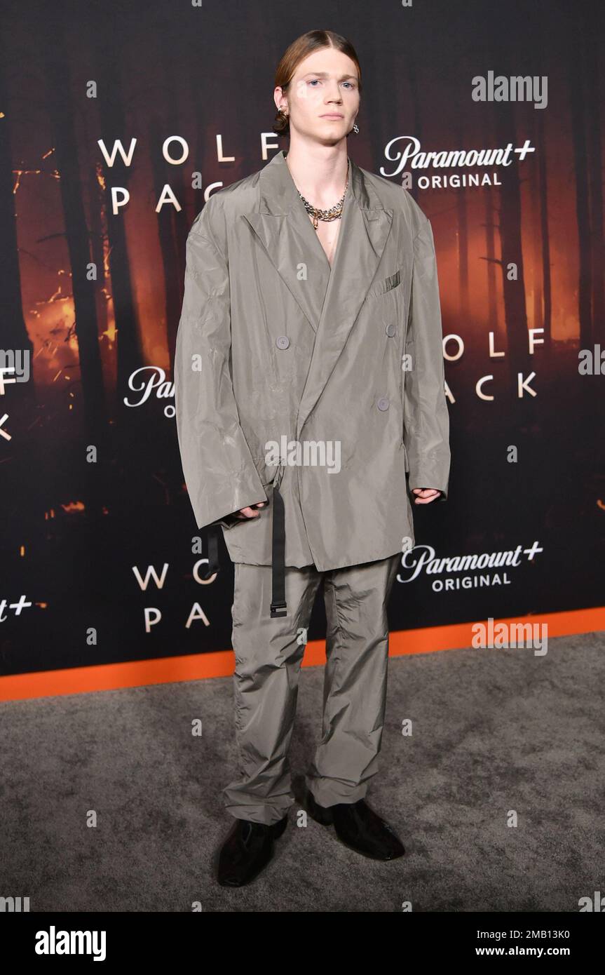 Chase Liefeld arrives at the premiere of "Wolf Pack" on Thursday Jan ...