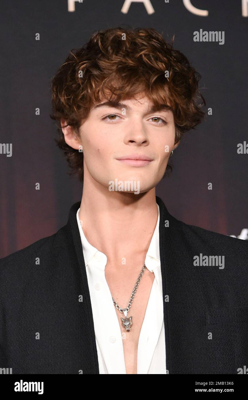 Tyler Lawrence Gray arrives at the premiere of "Wolf Pack" on Thursday ...