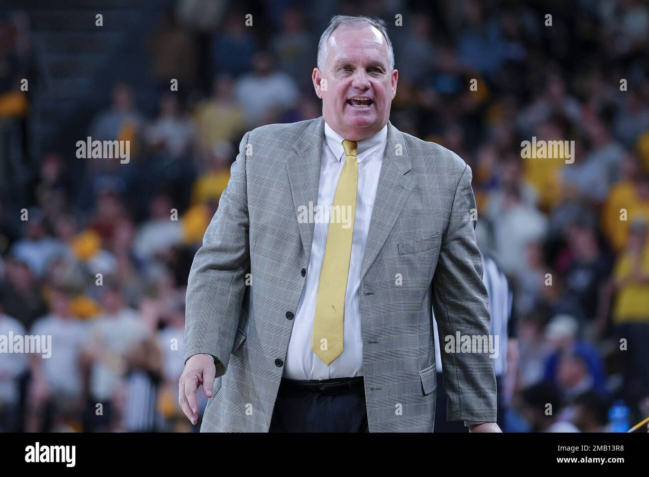January 19, 2023: Southern Miss head coach Jay Ladner talks to his ...