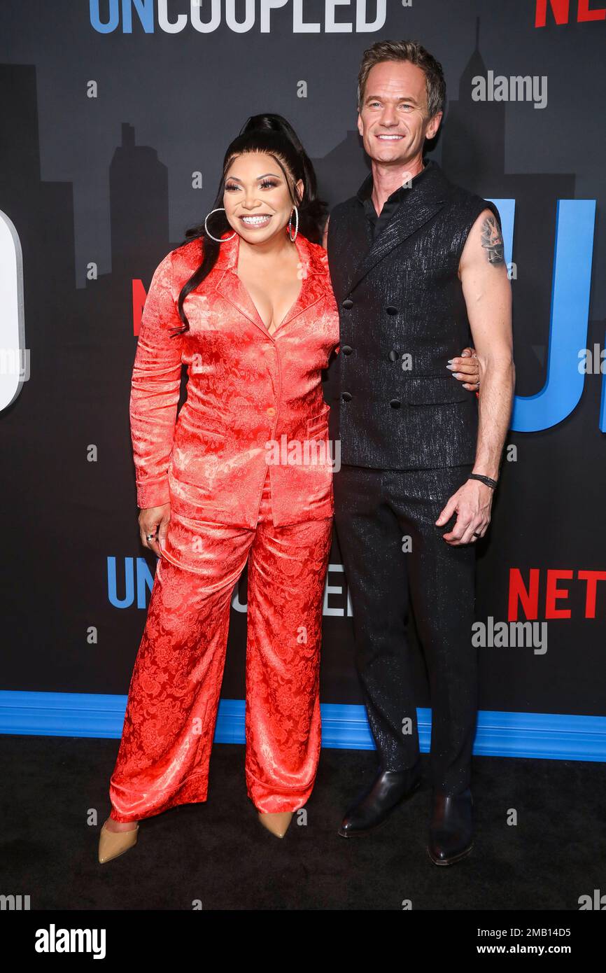 Actors Tisha Campbell, left, and Neil Patrick Harris, right, attend the ...